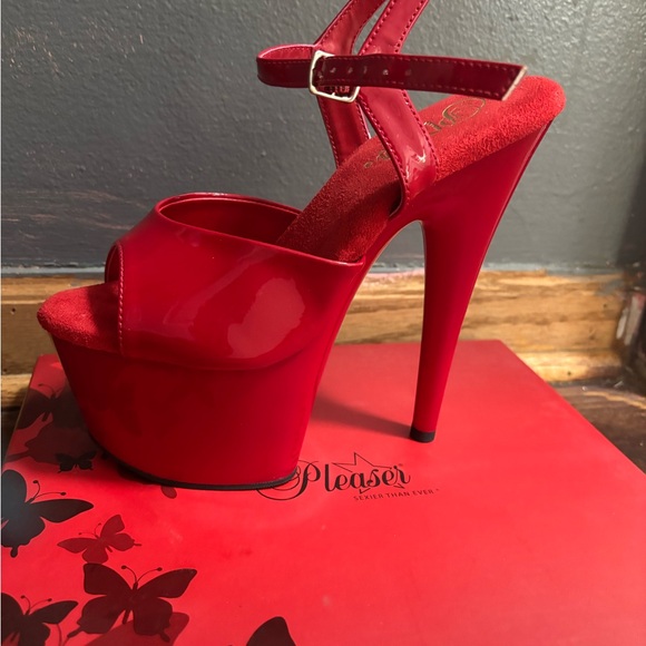Pleaser | Shoes | Pleaser Red High Stiletto Heels | Poshmark